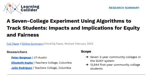 QMSS Alum Elizabeth Kopko Co-Published Research in Learning Collider: "A Seven-College ...